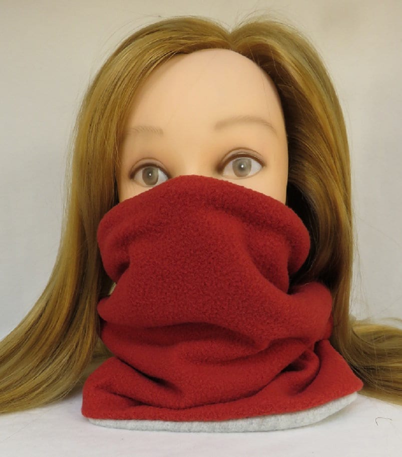Cowl, Fleece Cowl, Reversible Fleece Cowl, Double Layer Cowl, Winter ...