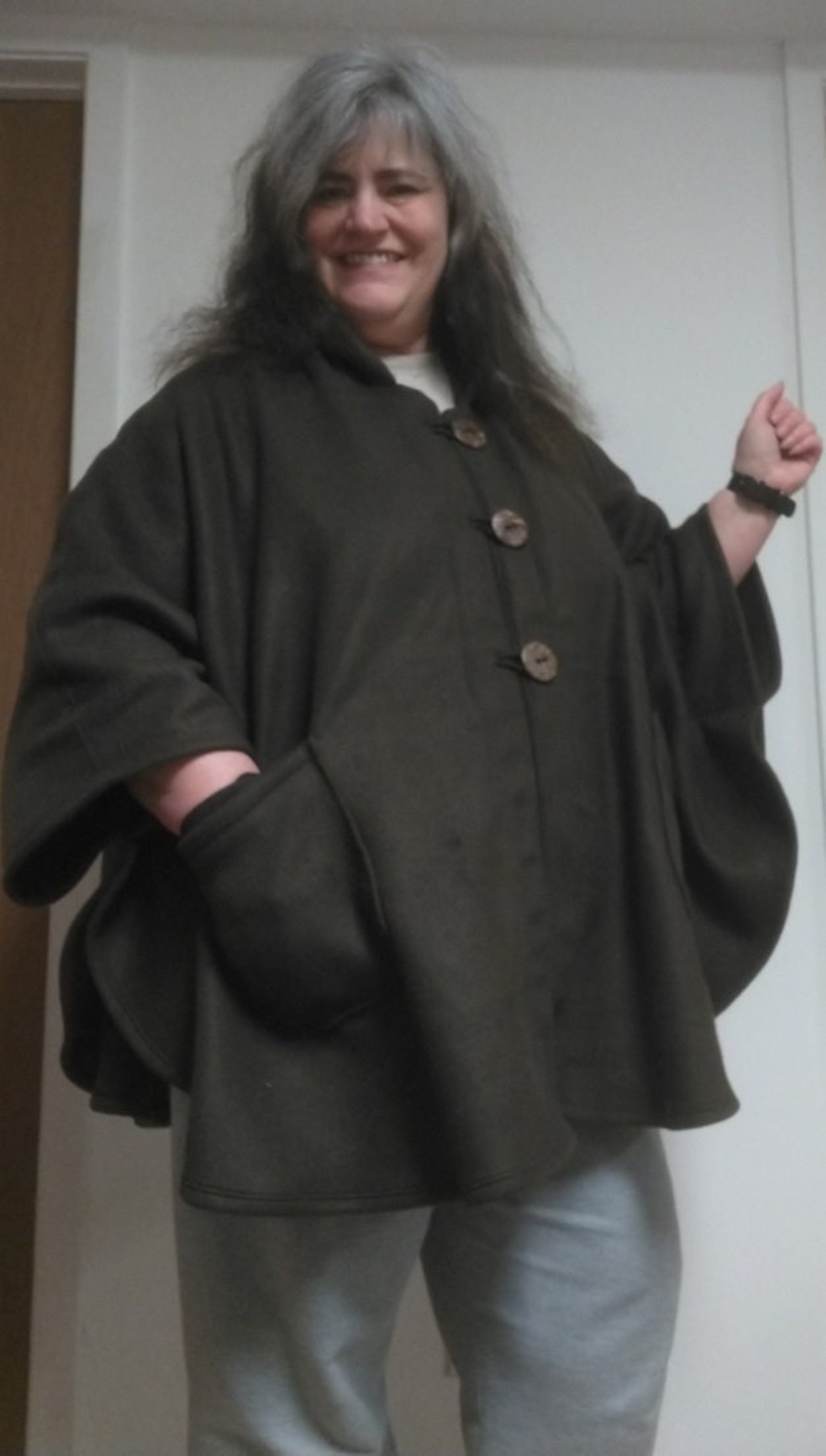 Poncho Womens, Womens Cape, Short Hooded Cape, Medieval Style Hooded ...