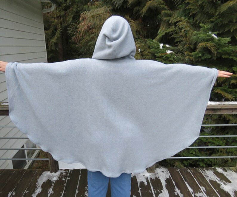 Mens Cape, Hooded Cape, Fleece Cape, Cloak Men, Hooded Cloak, Mens ...