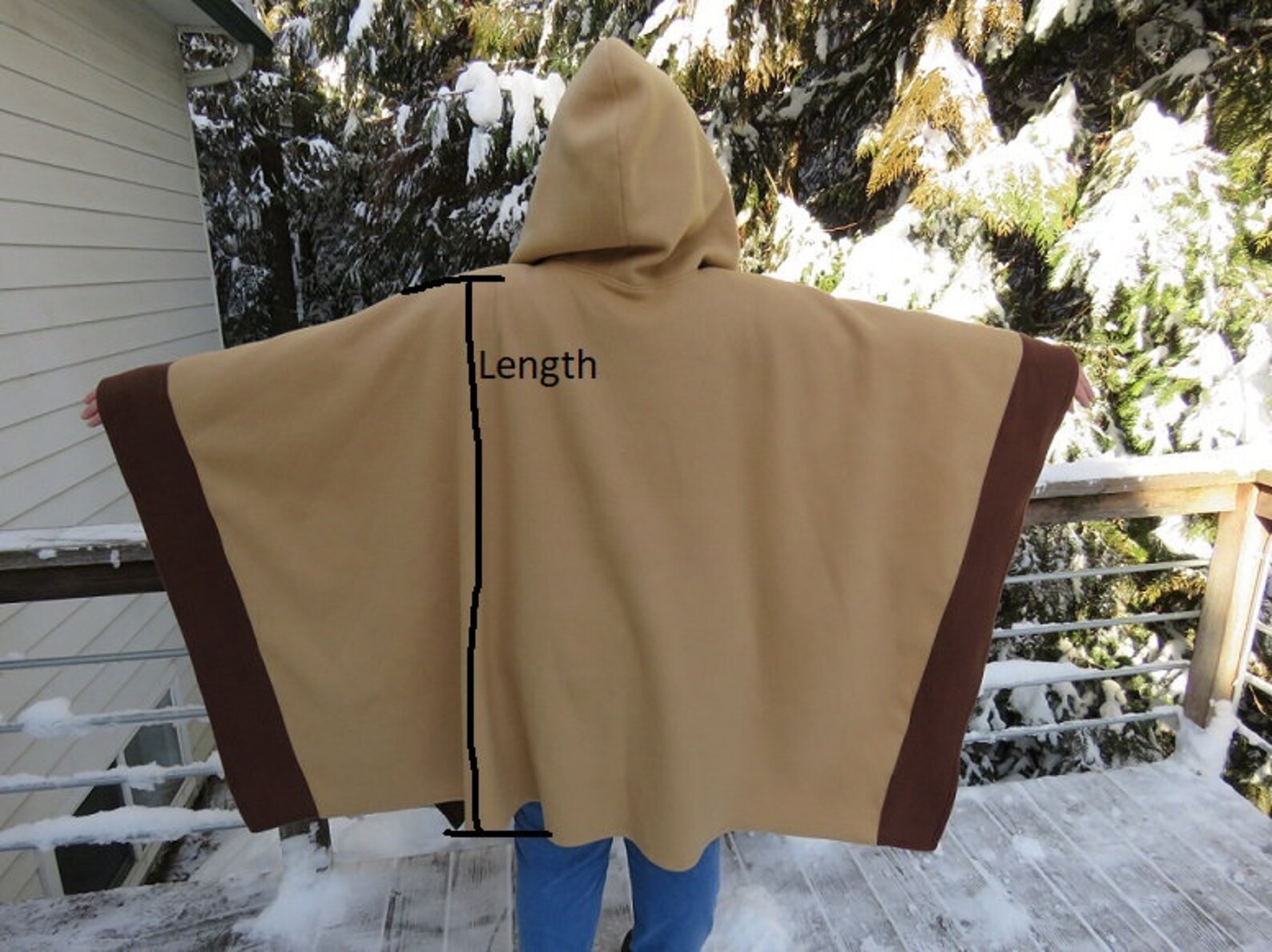 Hooded Wrap, Fleece Shawl, Mens Shawl, Hooded Fleece Poncho, Mens ...