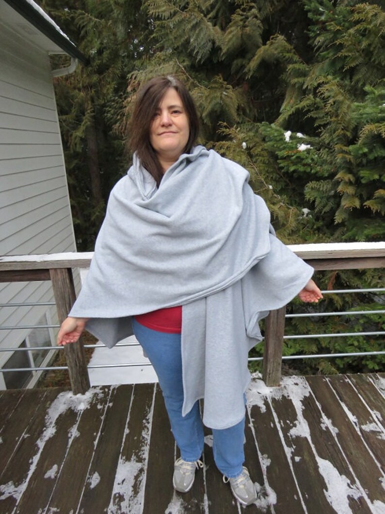 Mens cloak Fleece cape Hooded cloak cloak mens fleece | Etsy