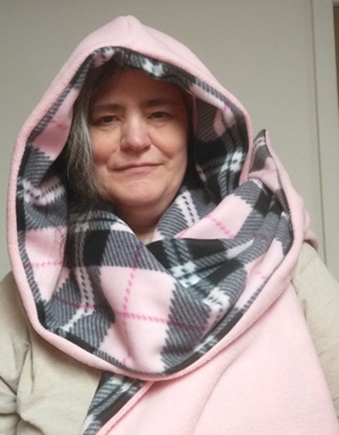 Hooded Scarf, Fleece Hooded Scarf, Scoodie, Fleece Scoodie, Reversible ...