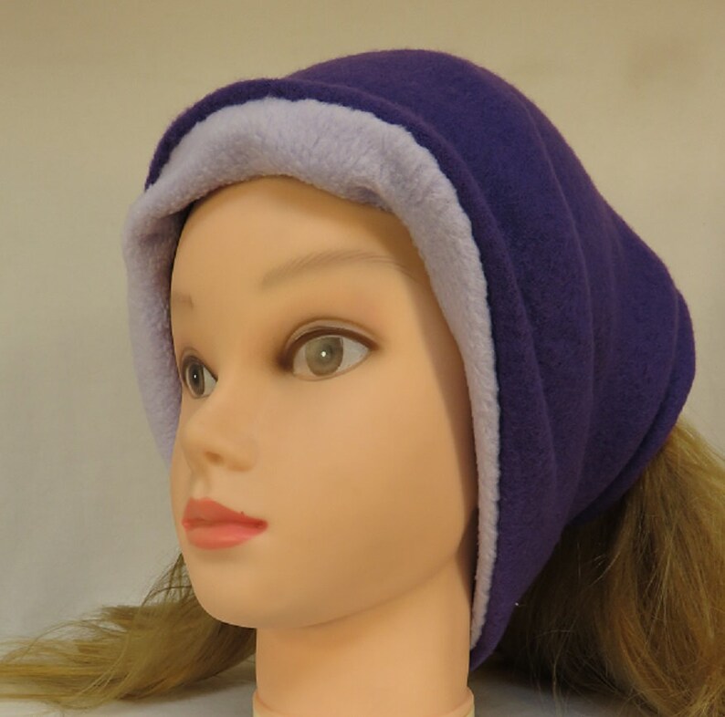 Fleece Cowl, Reversible Fleece Cowl, Neck Warmer, Double Layer, Winter ...