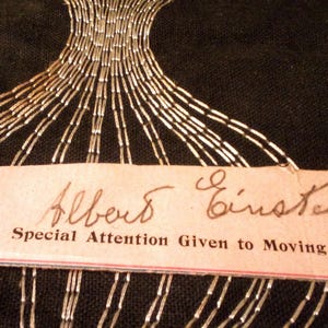 Albert Einstein Signature on Period Laid Line Paper Reciept W Ref to ...