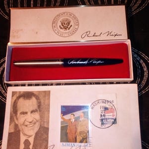 President Richard Nixon Original One of a Kind Autograph on US Postal ...
