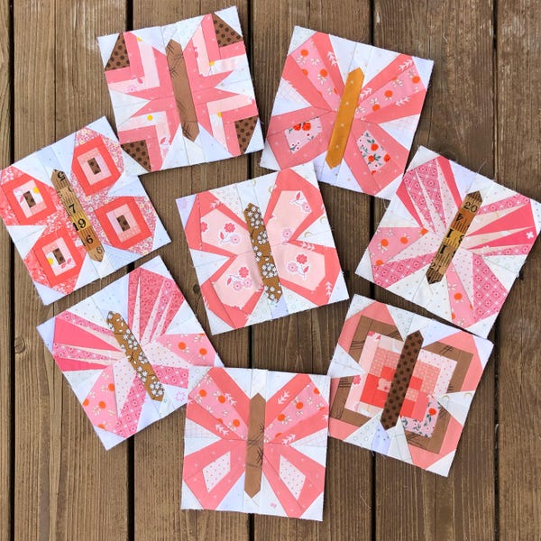 PDF Pattern Monarch Butterfly Paper Pieced Block 3 Sizes - Etsy Canada