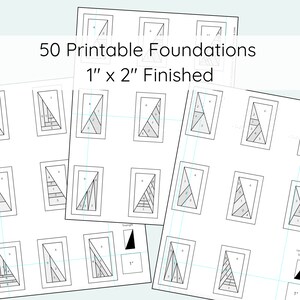 PDF | 1" X 2" Scrappy Half-rectangle Triangle Foundations| A Scrap ...