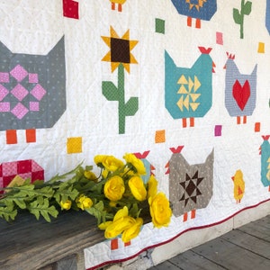 PDF Quilty Chicks Chicken Block of the Month Quilt Pattern - Etsy