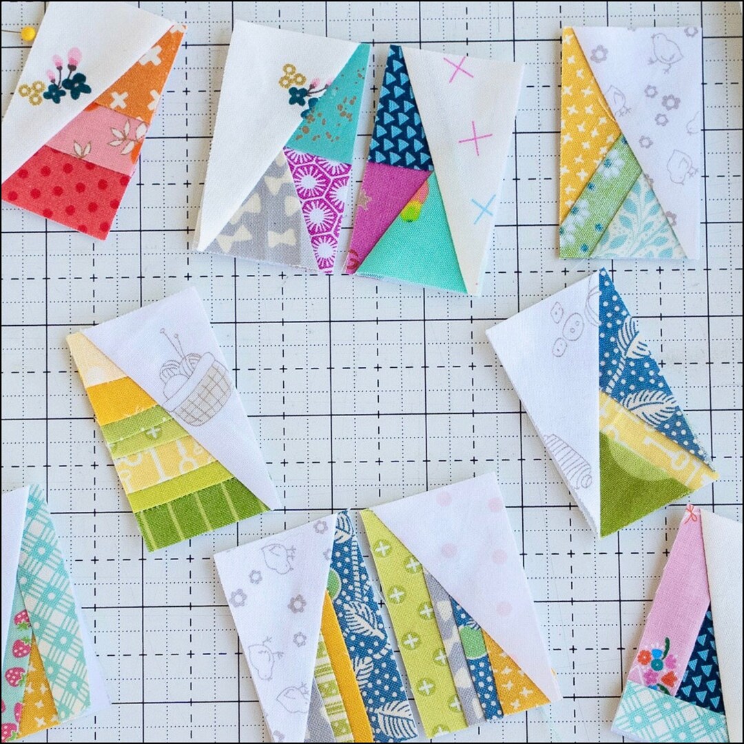PDF | 1" X 2" Scrappy Half-rectangle Triangle Foundations| A Scrap ...