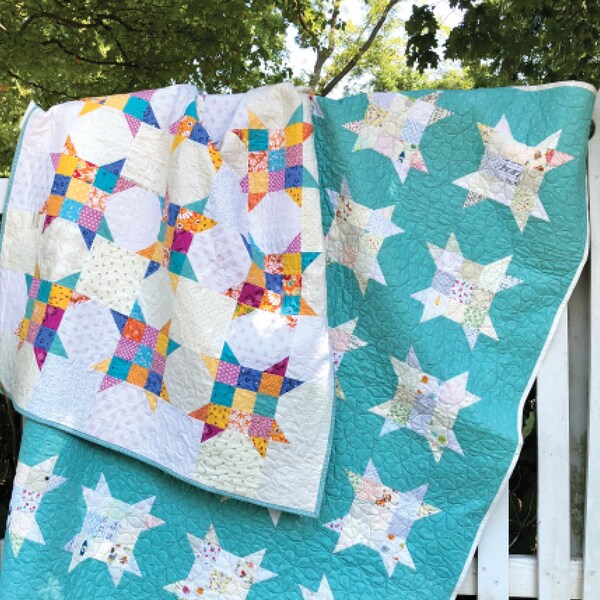 Scrappy Star Quilt - Etsy