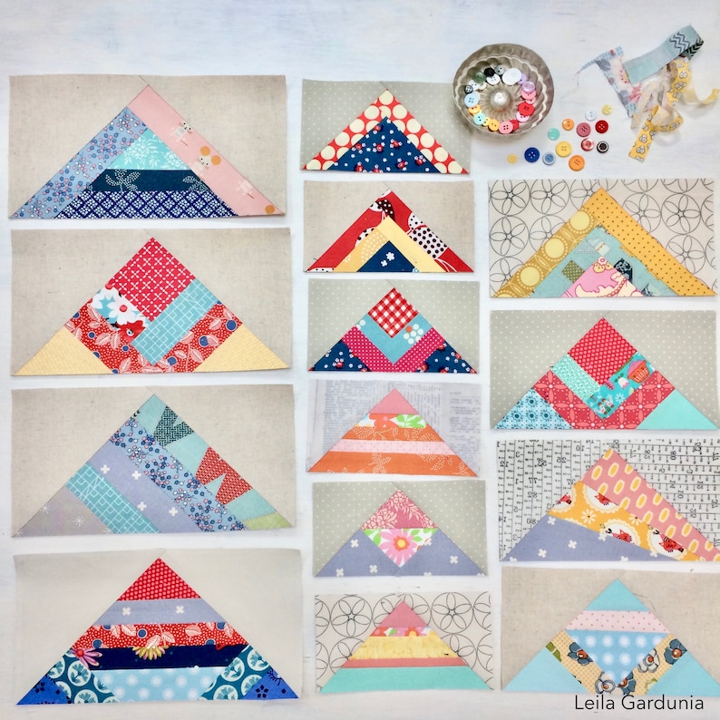 Large Scrappy Geese Patterns Foundation Paper Pieced Quilt - Etsy