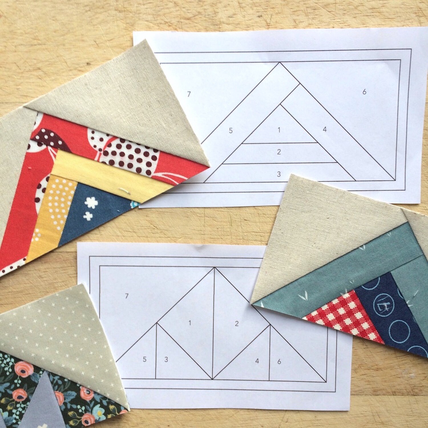 PDF | Complete Scrappy Geese Pattern Bundle | Foundation Paper Pieced ...
