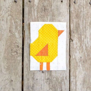 PDF | Spring Chick Quilt Block Pattern | Traditionally Pieced - Etsy