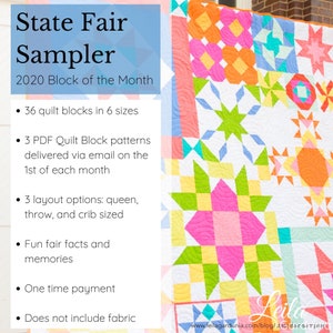State Fair Sampler Quilt Pattern PDF - Etsy UK