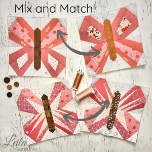 PDF | 6" Scrappy Butterflies | Scrap Busting Foundation Paper-pieced ...