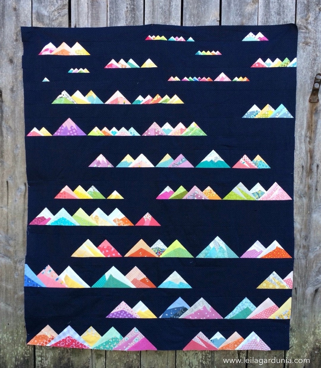 PDF | Scrappy Mountain Range Quilt Pattern | A Foundation Paper-pieced ...