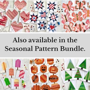 PDF | 6" Scrappy Christmas Trees | Foundation Paper-pieced Holiday ...