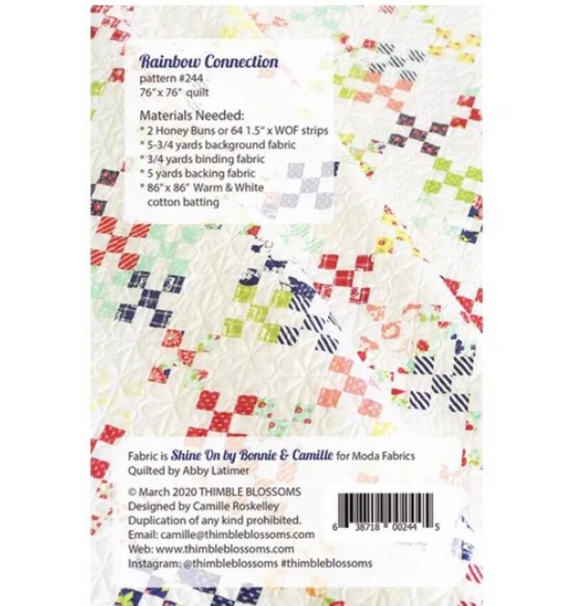 Rainbow Connection Quilt Pattern - Etsy
