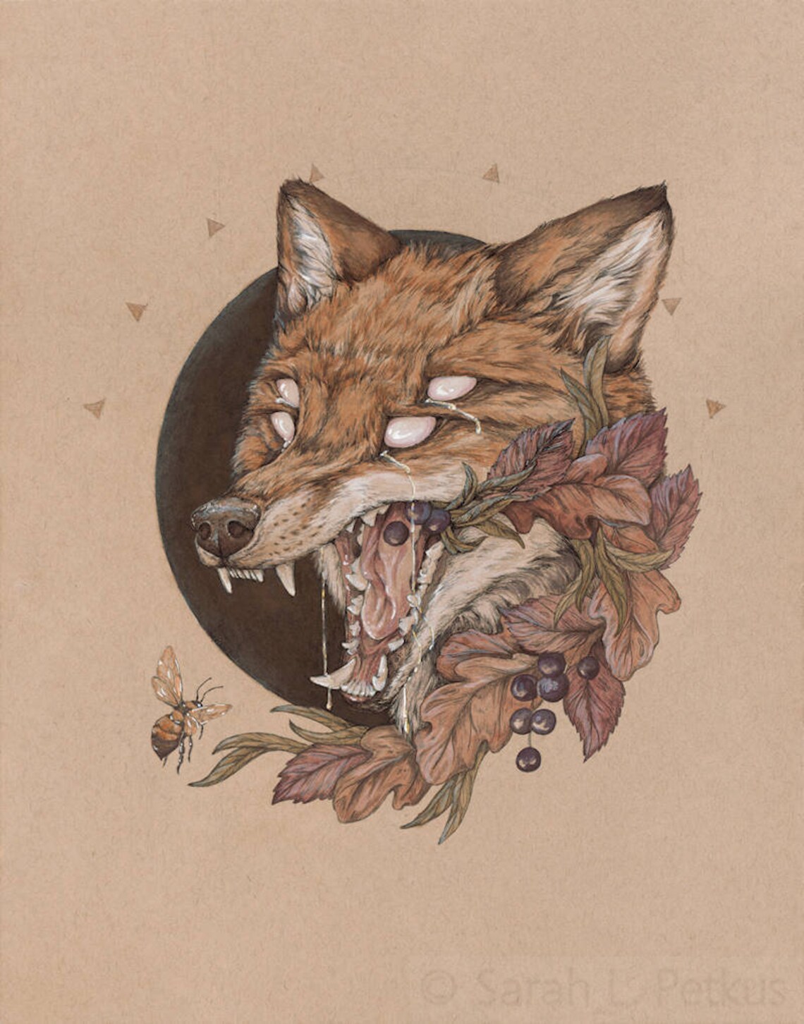 Sunt Lacrimae Rerum - 8 X 10 Fox Fine Art Print - Etsy