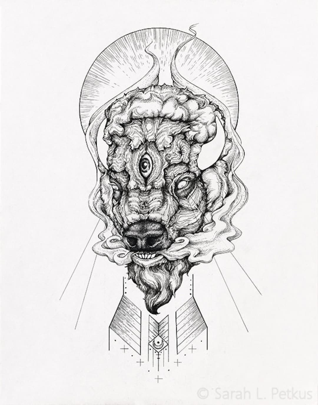 O R I G I N a L Harbinger II Original Ink Drawing - Etsy