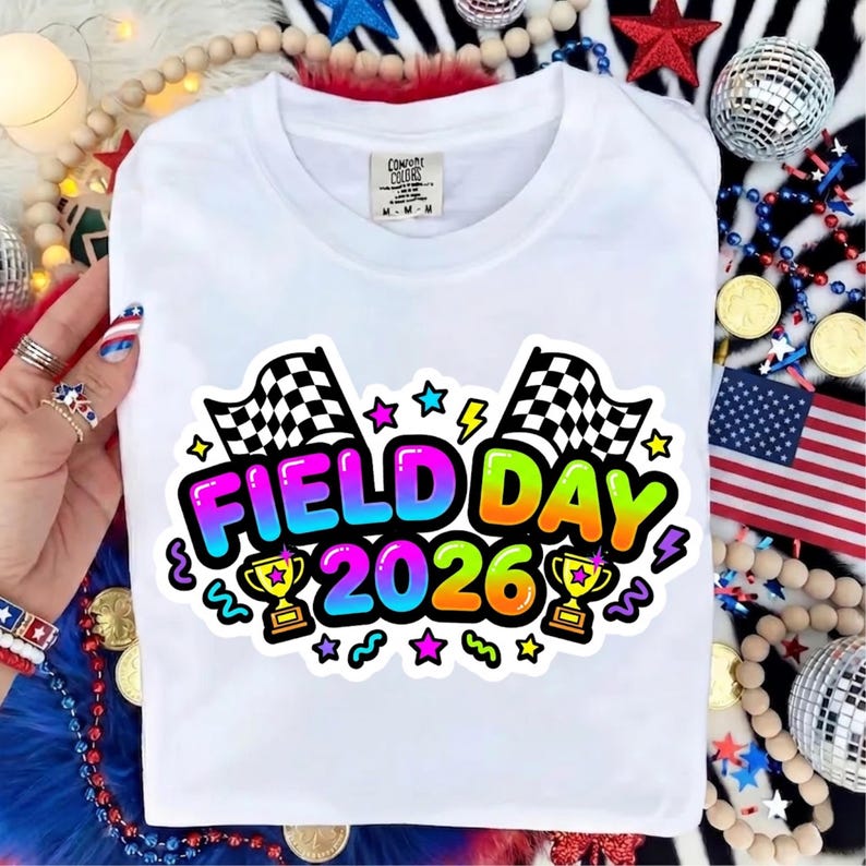Field Day 2026 PNG Bundle, School Sports Day Sublimation Designs ...