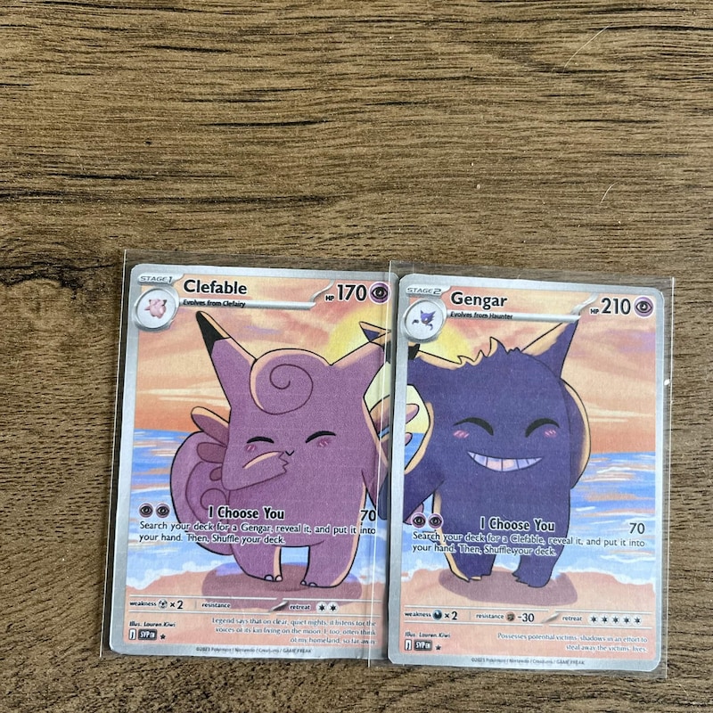 Gengar Cute Card - Etsy UK