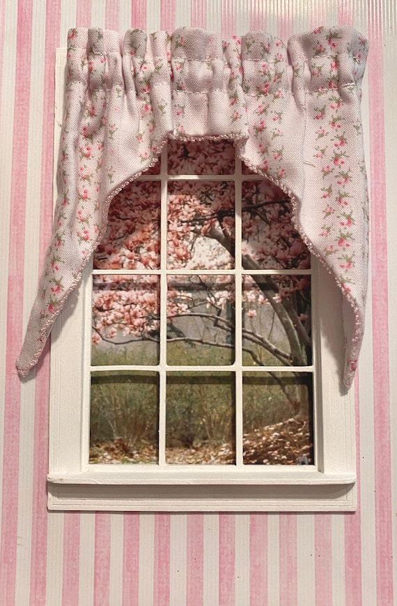 ANY FABRIC Dollhouse Miniature CURTAIN Window Treatment - Etsy