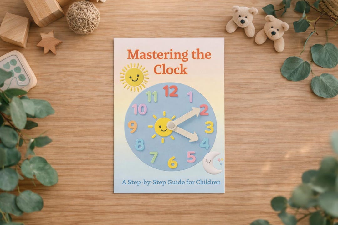 Printable Clock Activity, Kids Time Management Guide, Educational Toy ...