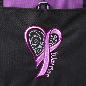 Cancer Awareness Tote Bag for Chemotherapy, Support Person Gift, Custom ...