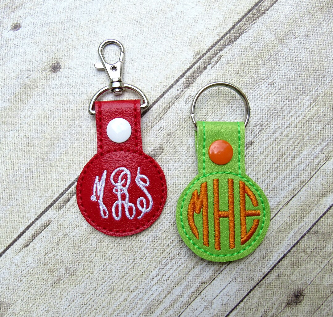 Monogrammed Key Chain, Bag Tag, Purse Tag, Backpack Tag, Tag With ...