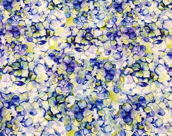Hydrangea Fabric - Etsy