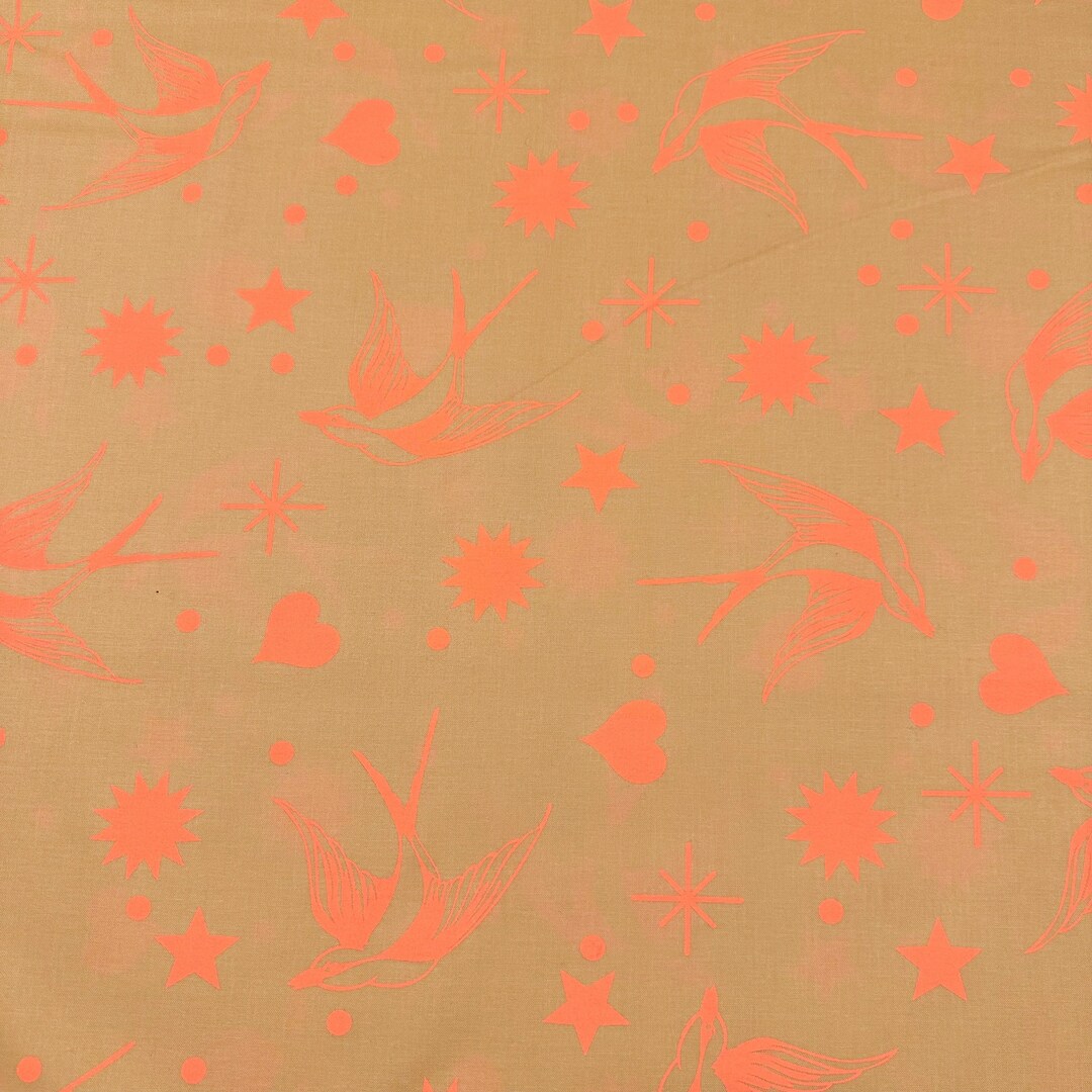 1 Yard Tula Pink Neon True Colors Fairy Flakes Lunar Cotton Fabric ...