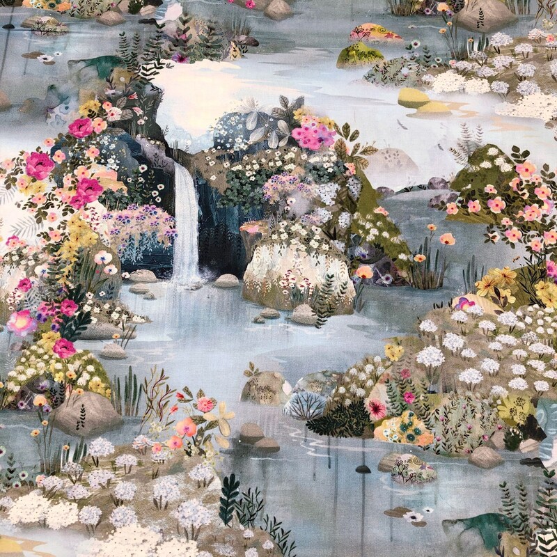 Waterfall Fabric - Etsy