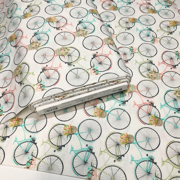 Bicycle Fabric - Etsy