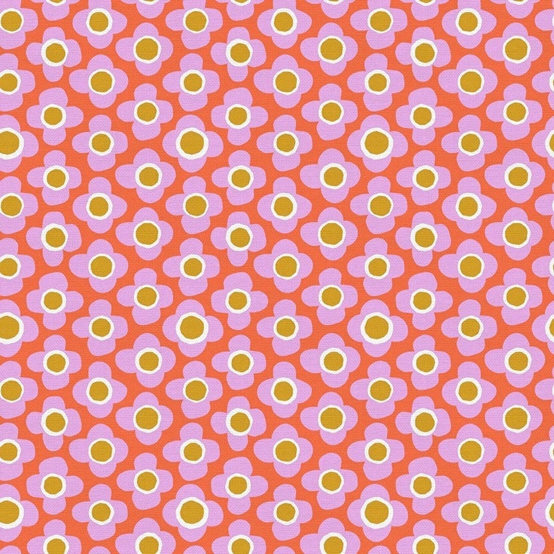 1 Yard Paintbrush Studio Garden Flower in Pink 22322 Cotton Fabric - Etsy