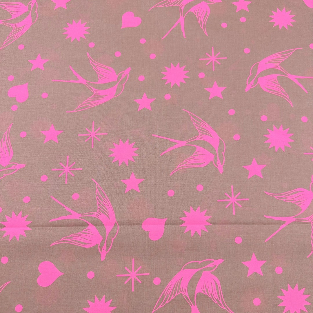 1yard Tula Pink Neon True Colors Fairy Flakes Cosmic Cotton Fabric ...
