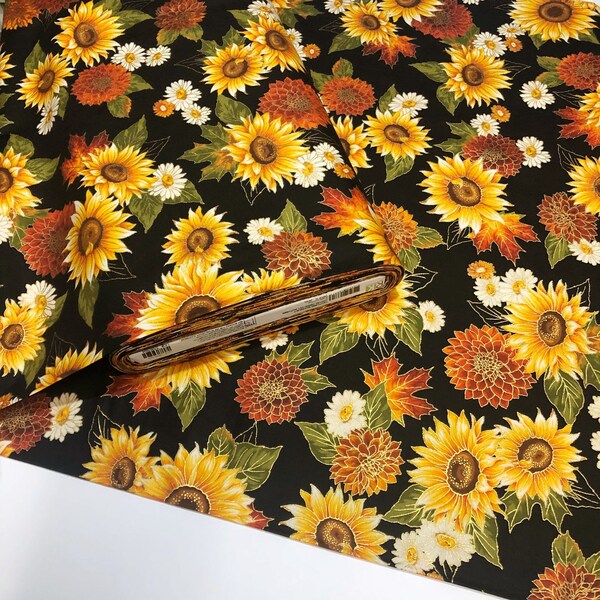 Robert Kaufman Autumn Bouquet Fabric - Etsy
