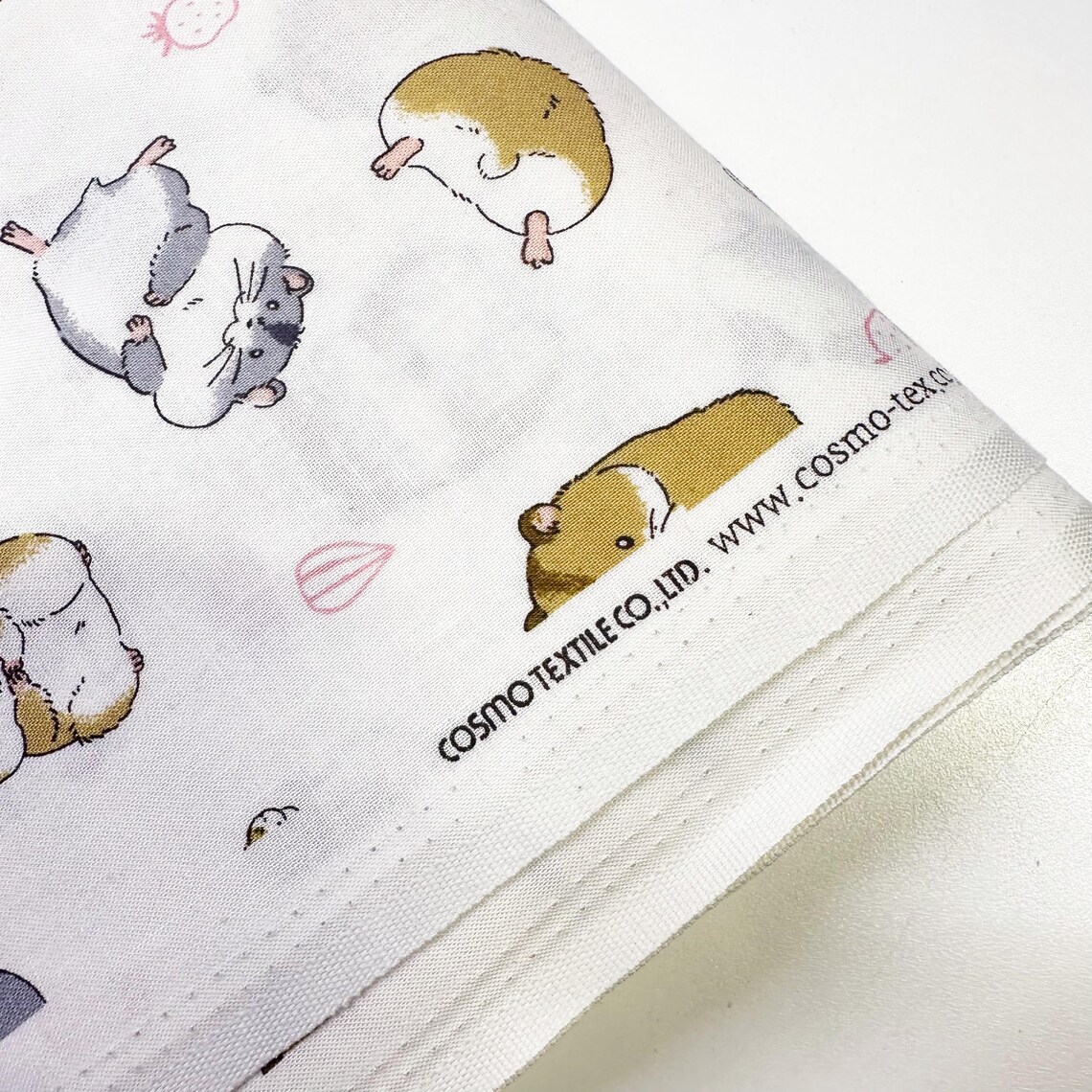 1 Yard Cute Hamsters Cotton Fabric, Cosmo Textiles Imported From Japan ...