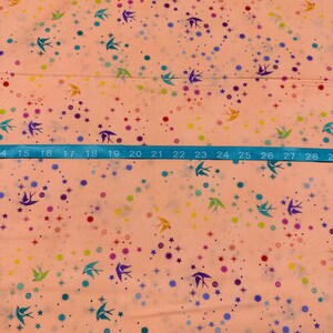 1 Yard Tula's True Colors Tula Pink Fairy Dust Sherbet Cotton Fabric ...
