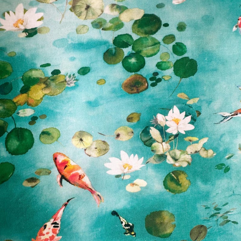 Lotus Fabric - Etsy