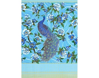 Peacock Fabric - Etsy