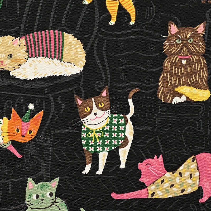 Japanese Cat Fabric Kokka - Etsy
