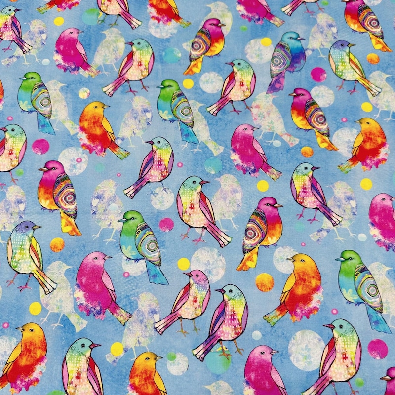 Bird Fabric by the Yard - Etsy