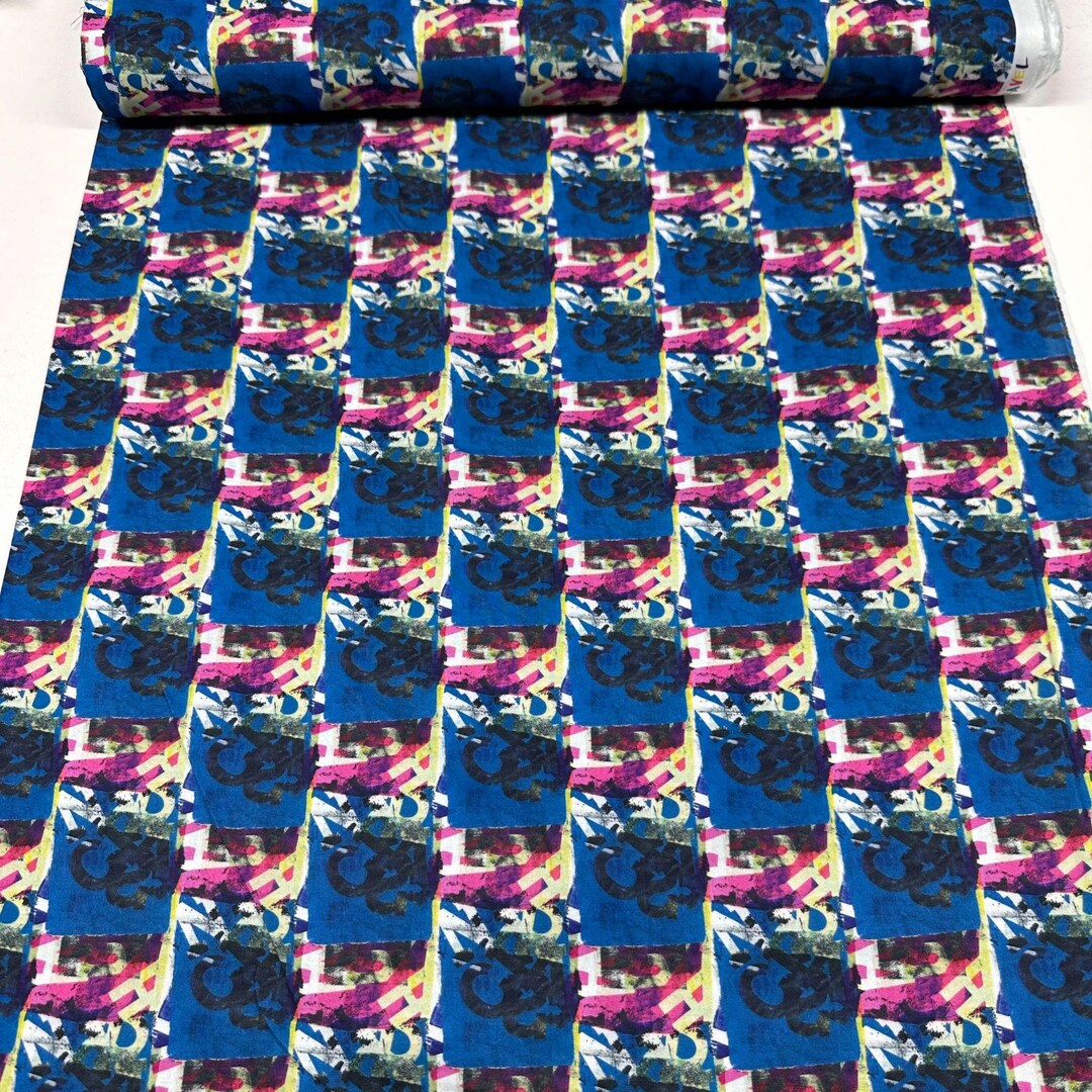 1 Yard Jumble - Photo Flash || Ravel by E Bond Cotton Fabric PWEB047 ...