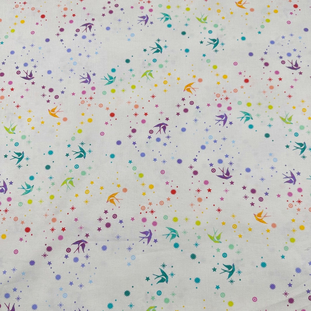 1 Yard Tula's True Colors Tula Pink Fairy Dust Whisper Cotton Fabric ...