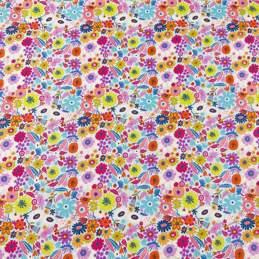 1 Yard Harmony Little Scattered Clear Cotton Fabric, Carolyn Gavin for ...