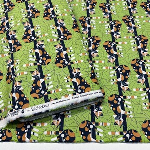 1 Yard Iconic Limp on a Limb Calico Cats CH-72 Charley Harper Organic ...
