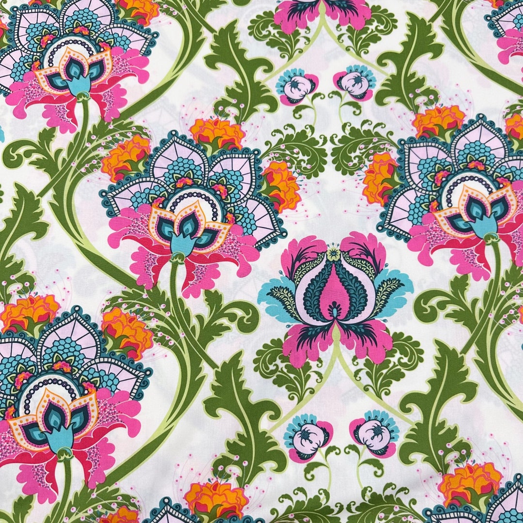 1 Yard Fusion Rainforest Artisan Rainforest Cotton Fabric, AGF Studio ...