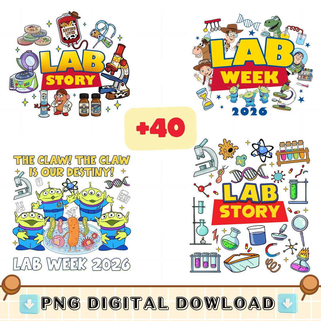 Lab Story PNG Bundle, Lab Week 2026 Group Shirt Designs, Medical Lab ...
