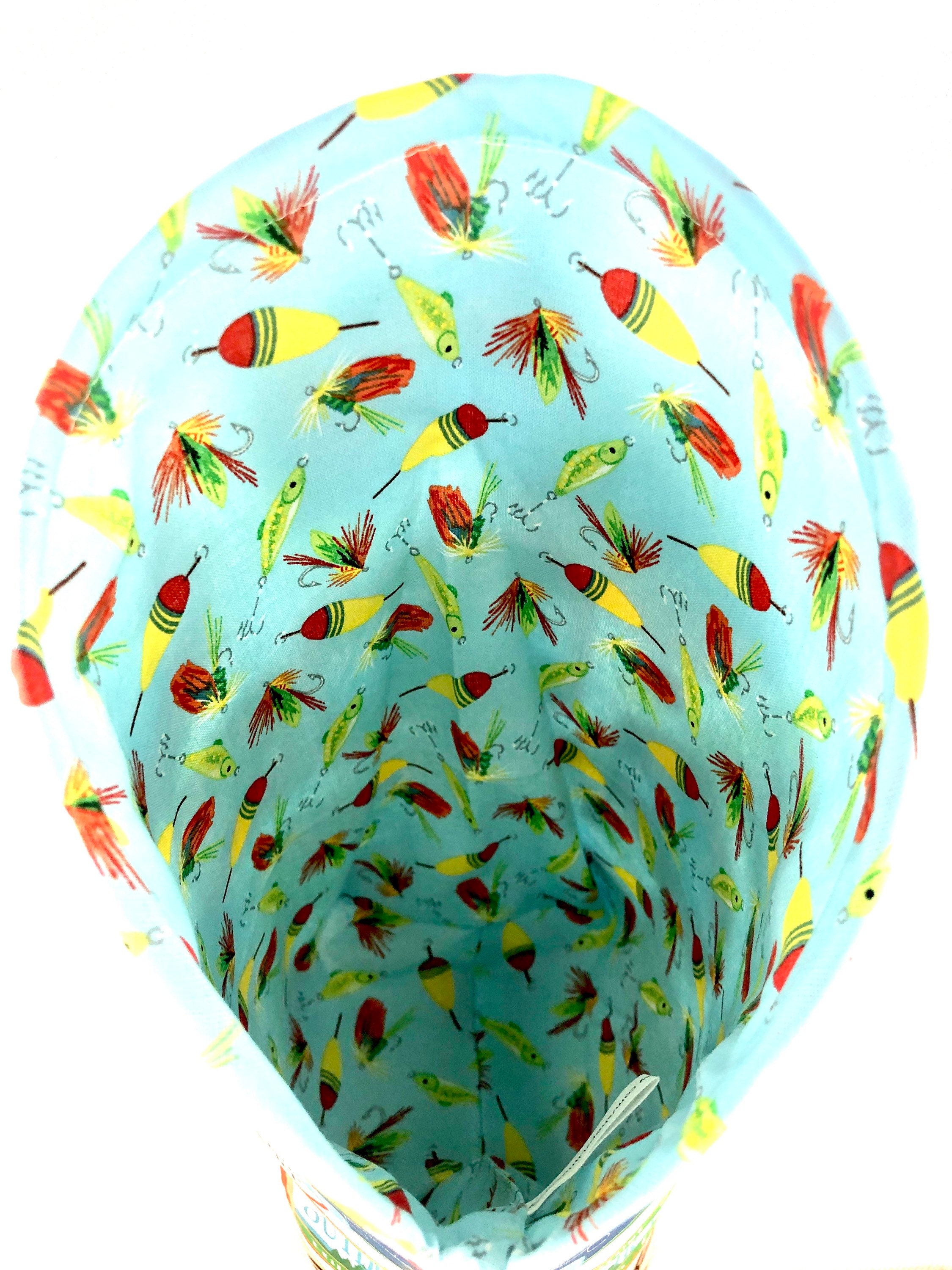 Fish travel trash can car trash bag fishing reusable trash | Etsy